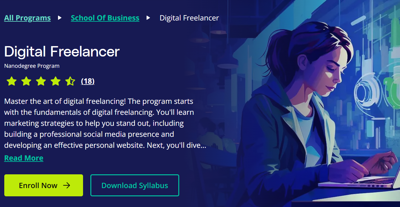 Digital Freelancer | Nanodegree Program | Course Details
